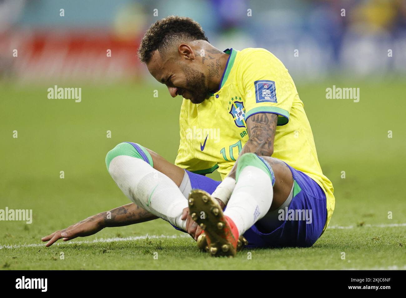 Lusail City Neymar Of Brazil During The Fifa World Cup Qatar 2022
