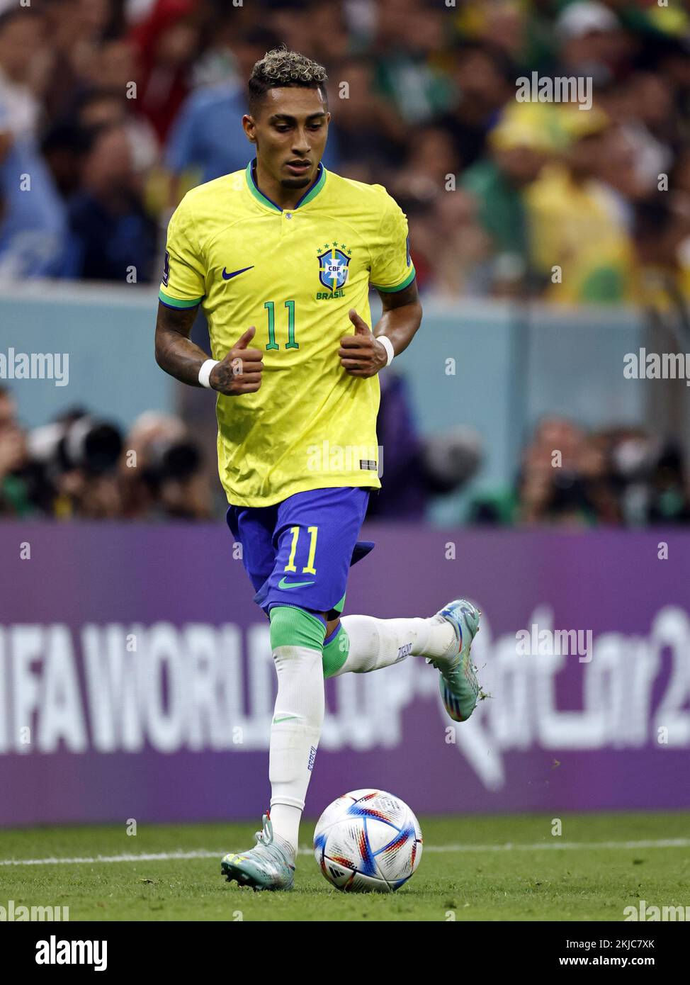 LUSAIL CITY - Raphinha of Brazil during the FIFA World Cup Qatar 2022 ...