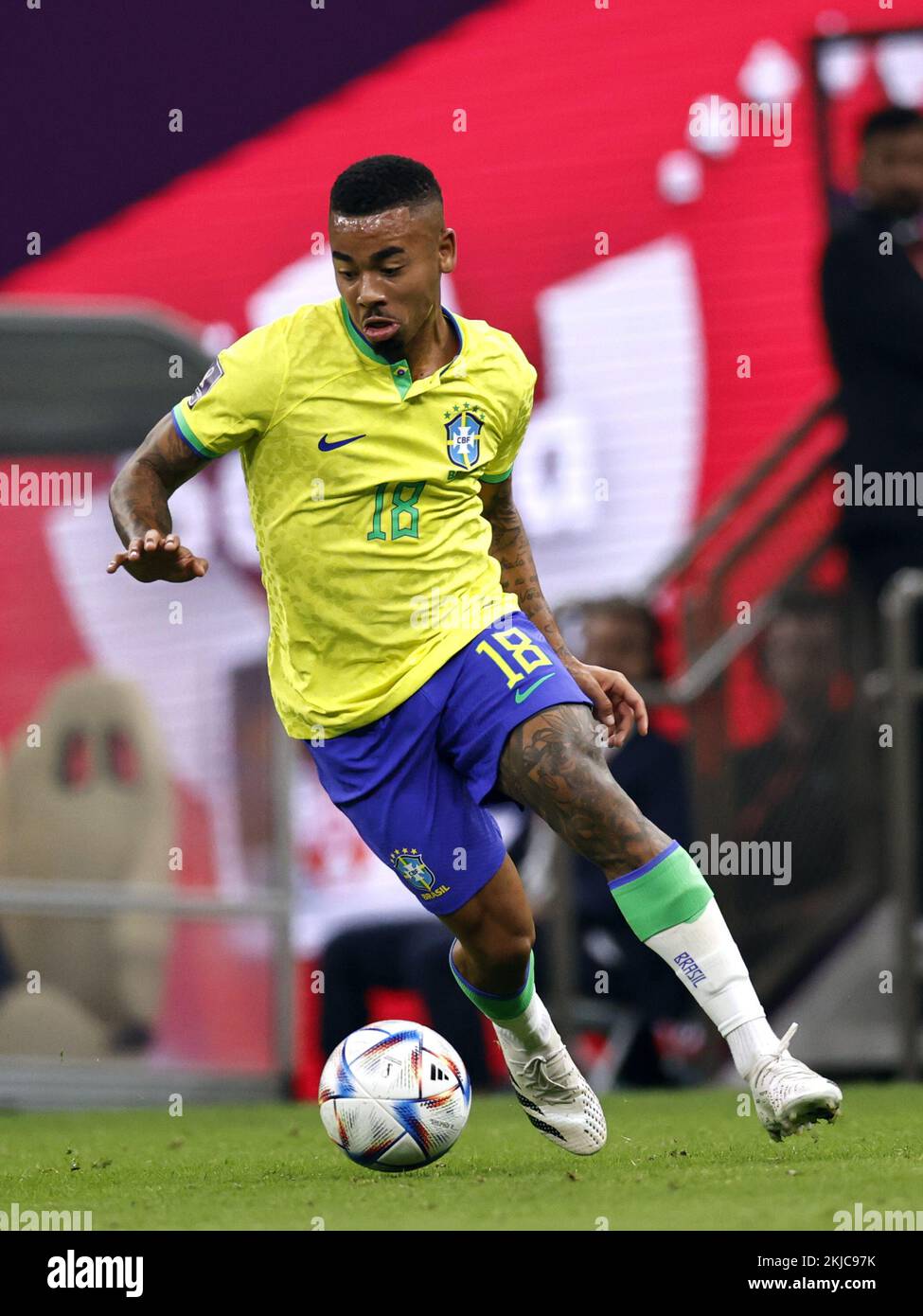 LUSAIL CITY - Gabriel Jesus of Brazil during the FIFA World Cup Qatar ...