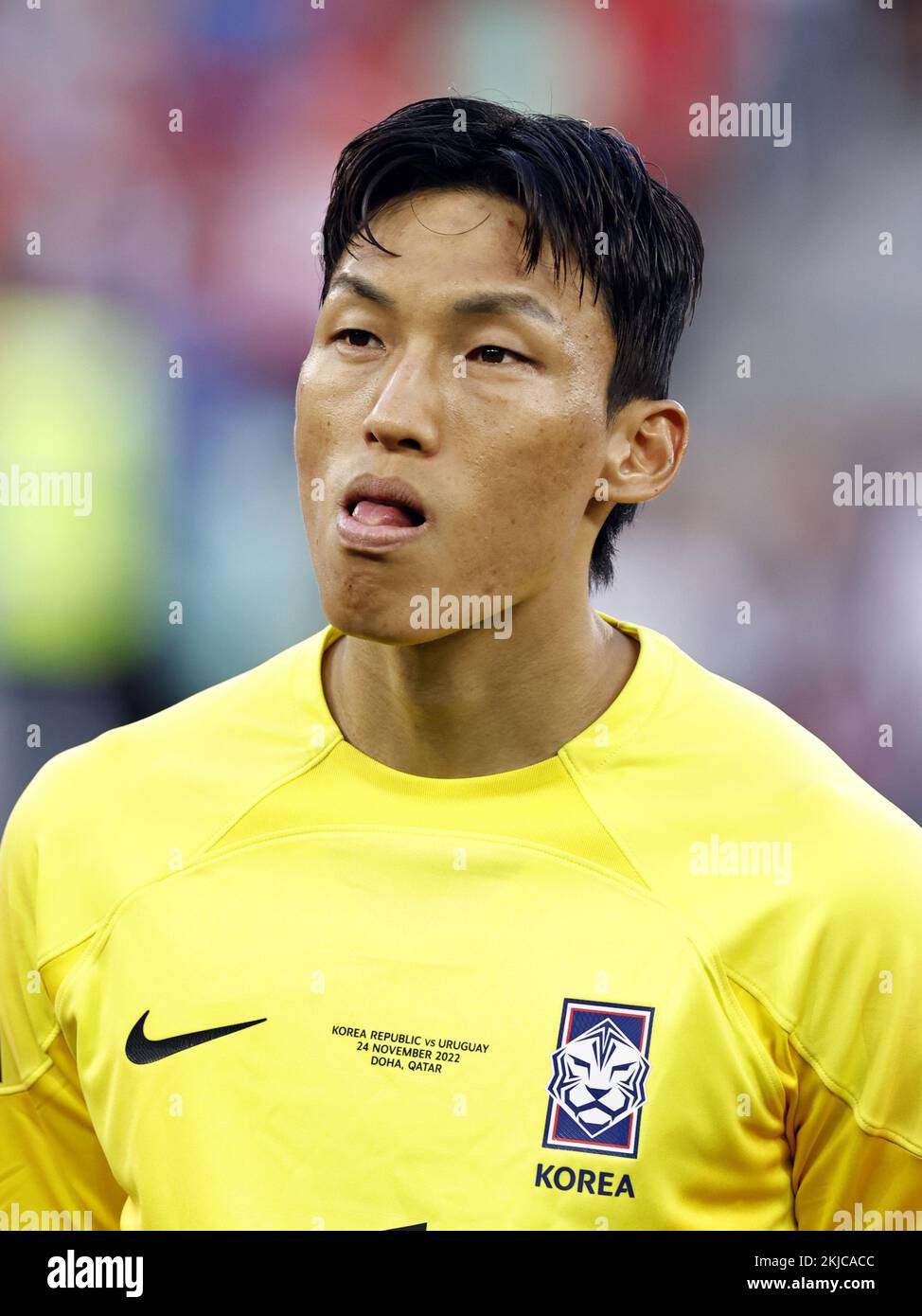 DOHA - Korea Republic goalkeeper Seung-Gyu Kim during the FIFA World ...