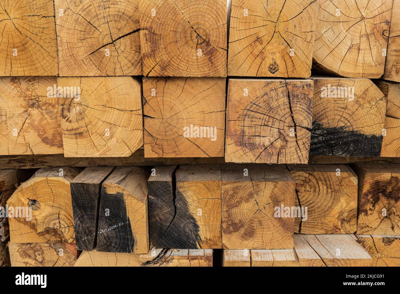 background of a stack of rectangular lumber Stock Photo - Alamy