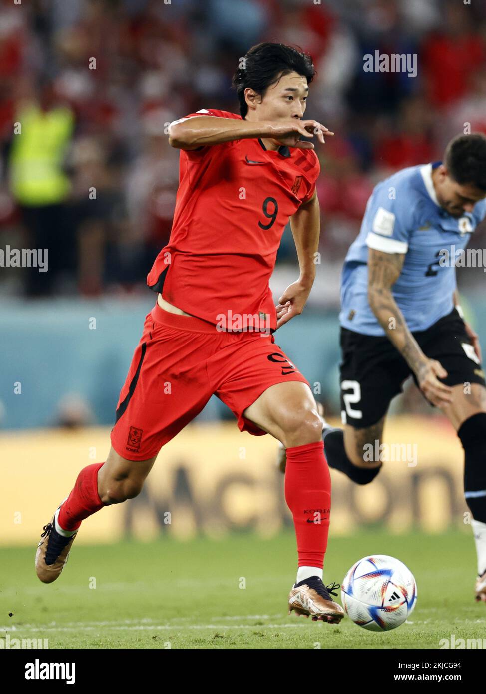 DOHA - Gue-sung Cho of Korea Republic during the FIFA World Cup Qatar ...