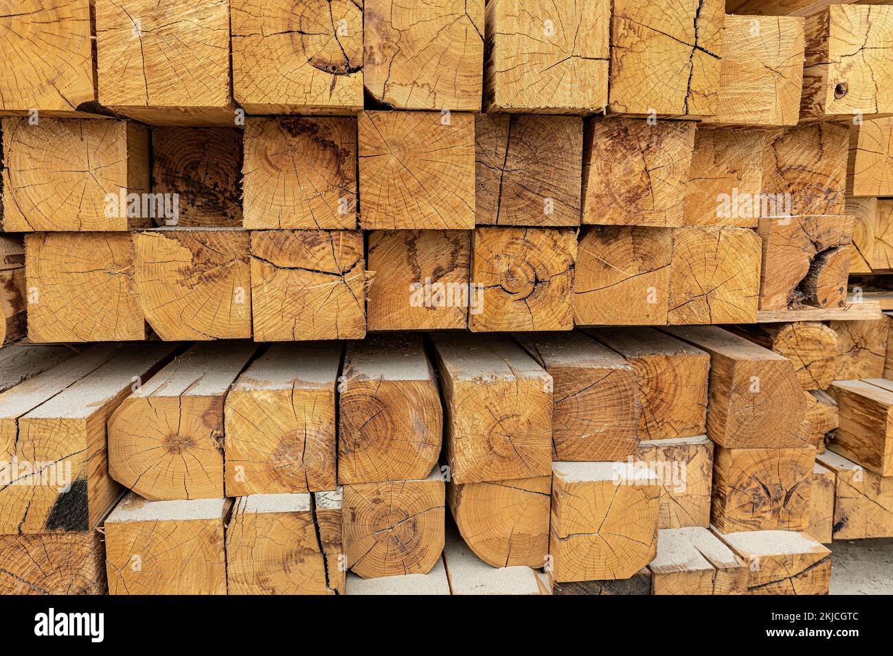 background of a stack of rectangular lumber Stock Photo - Alamy
