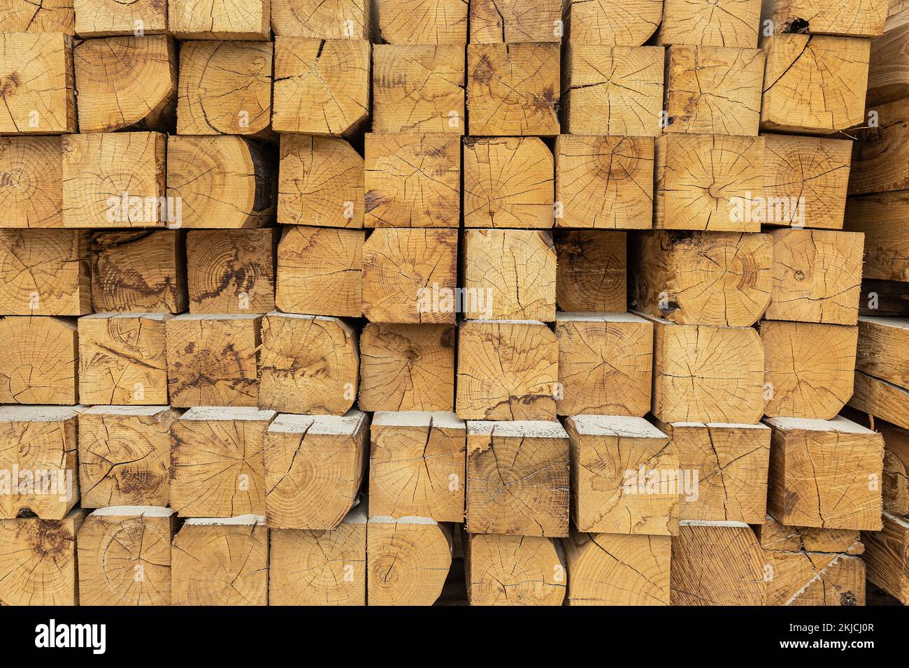 background of a stack of rectangular lumber Stock Photo - Alamy