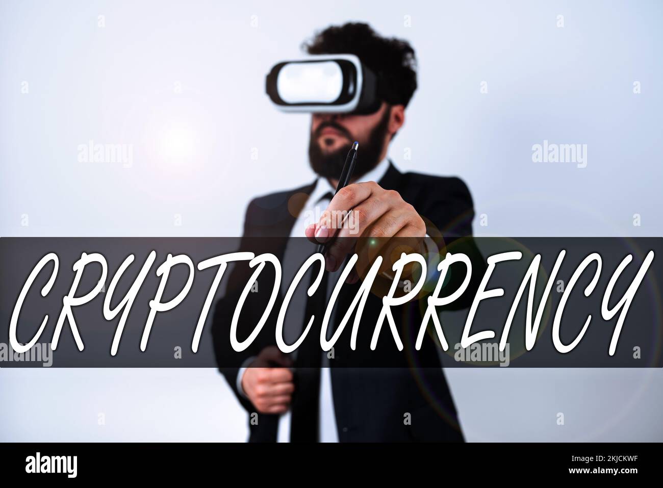 Hand writing sign Cryptocurrency. Business showcase form of currency ...