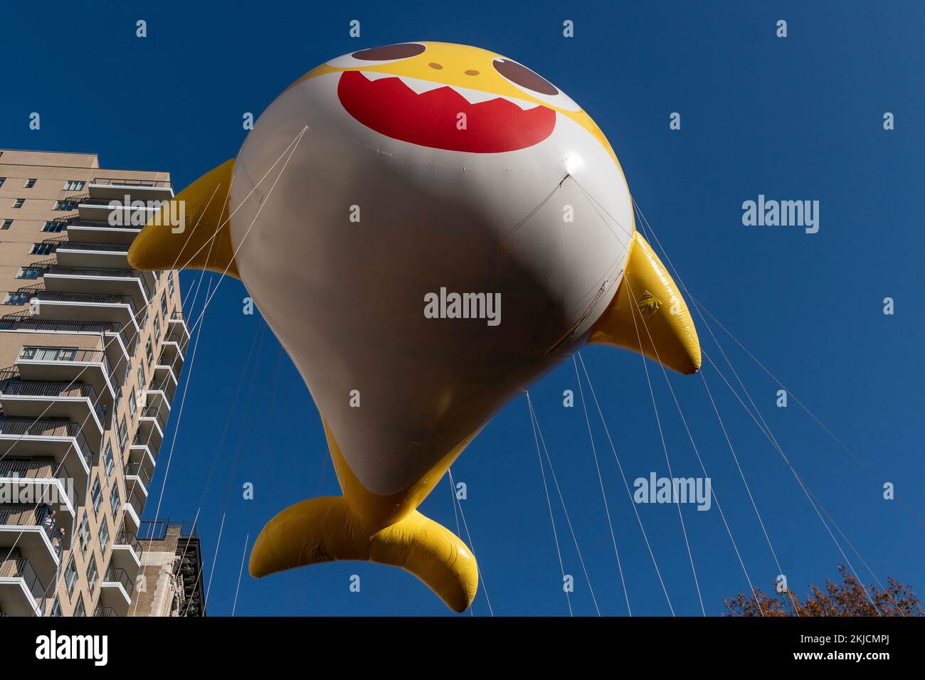 Baby Shark balloon flown during 96th Macy's Thanksgiving Day Parade ...