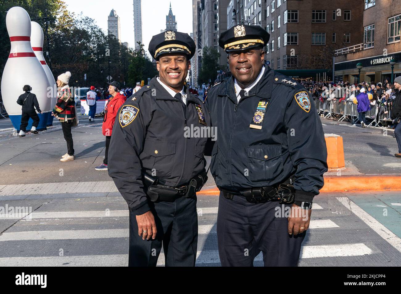 NYPD Chief of Patrol Jeffrey Maddrey (R) attends 96th Macy's ...
