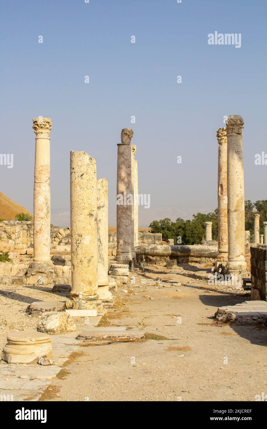 6 Nov 2022 An ancient temple in the Roman ruins of Beth Shean National ...