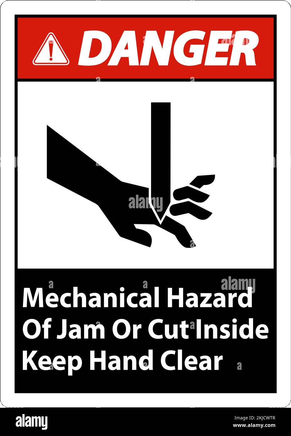 Hand injury by press Stock Vector Images - Alamy