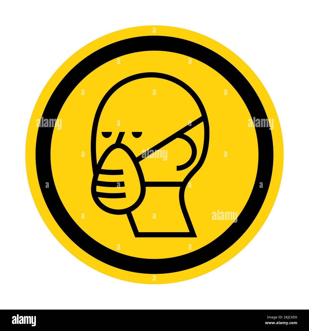 Pandemic portrait wearing protective mask Cut Out Stock Images ...