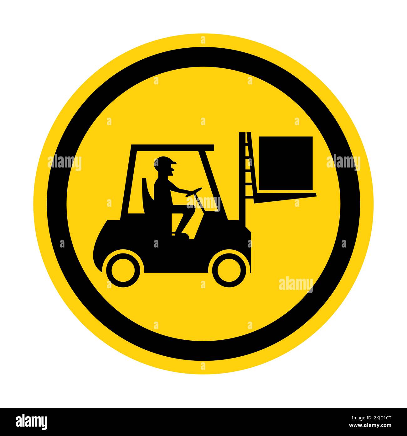 Forklift truck sign,Hazard warning forklift Stock Vector Image & Art ...