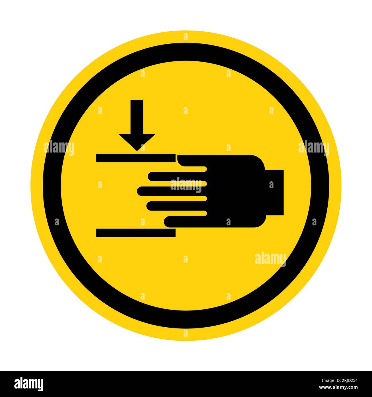 Crush hazard Mind your hands Sign Stock Vector Image & Art - Alamy