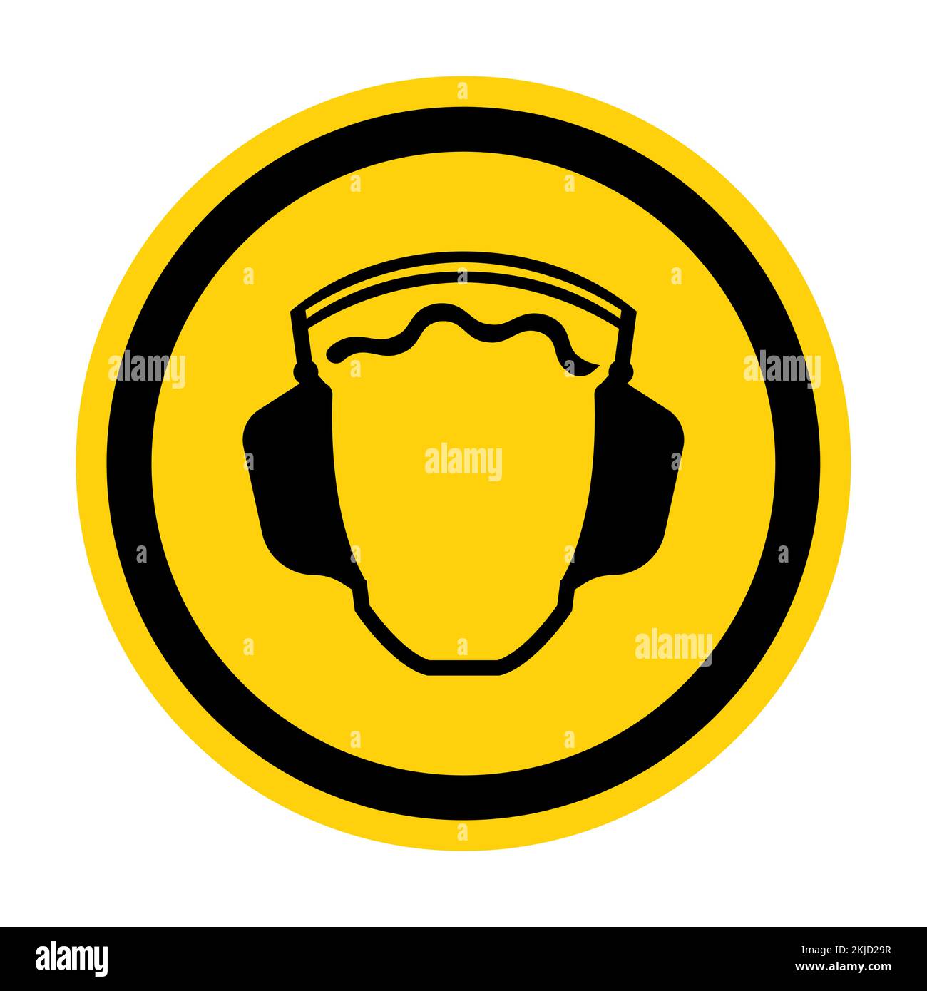Hearing Protection Symbol Floor Sign Stock Vector Image & Art - Alamy