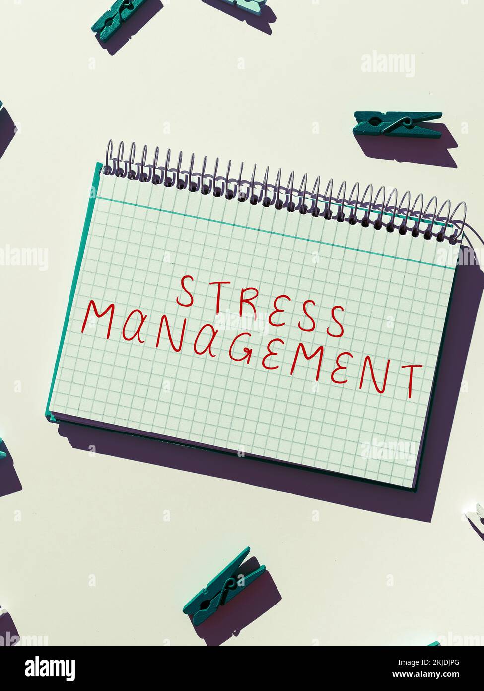 Hand writing sign Stress Management. Word Written on learning ways of ...
