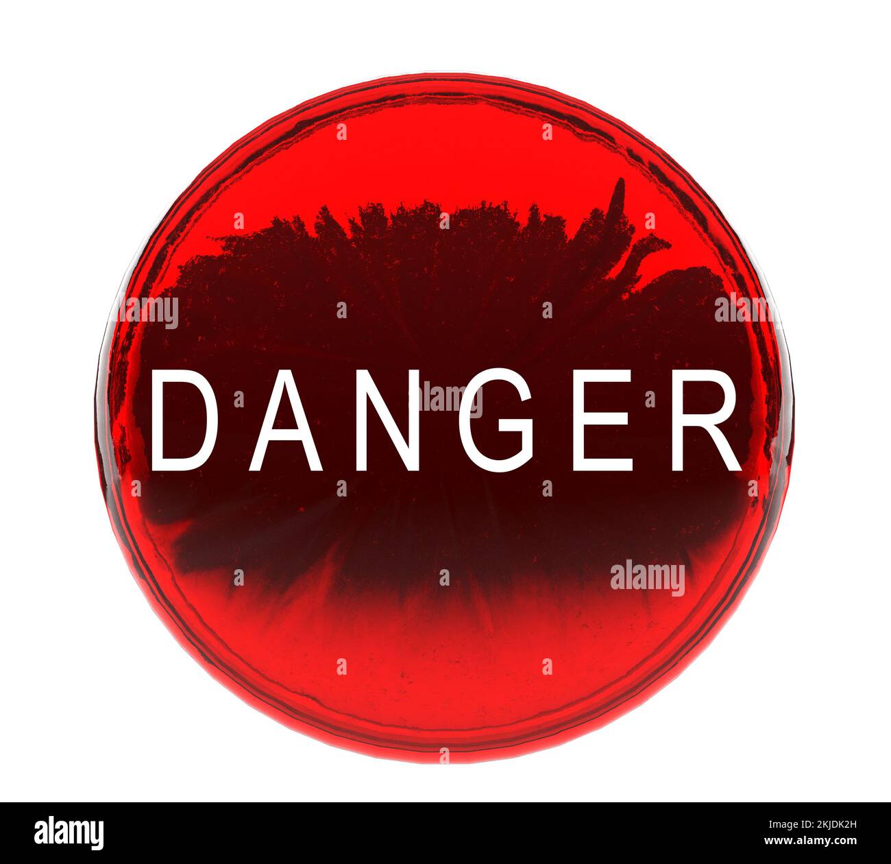Red pink orange gradient color control push danger font text ...