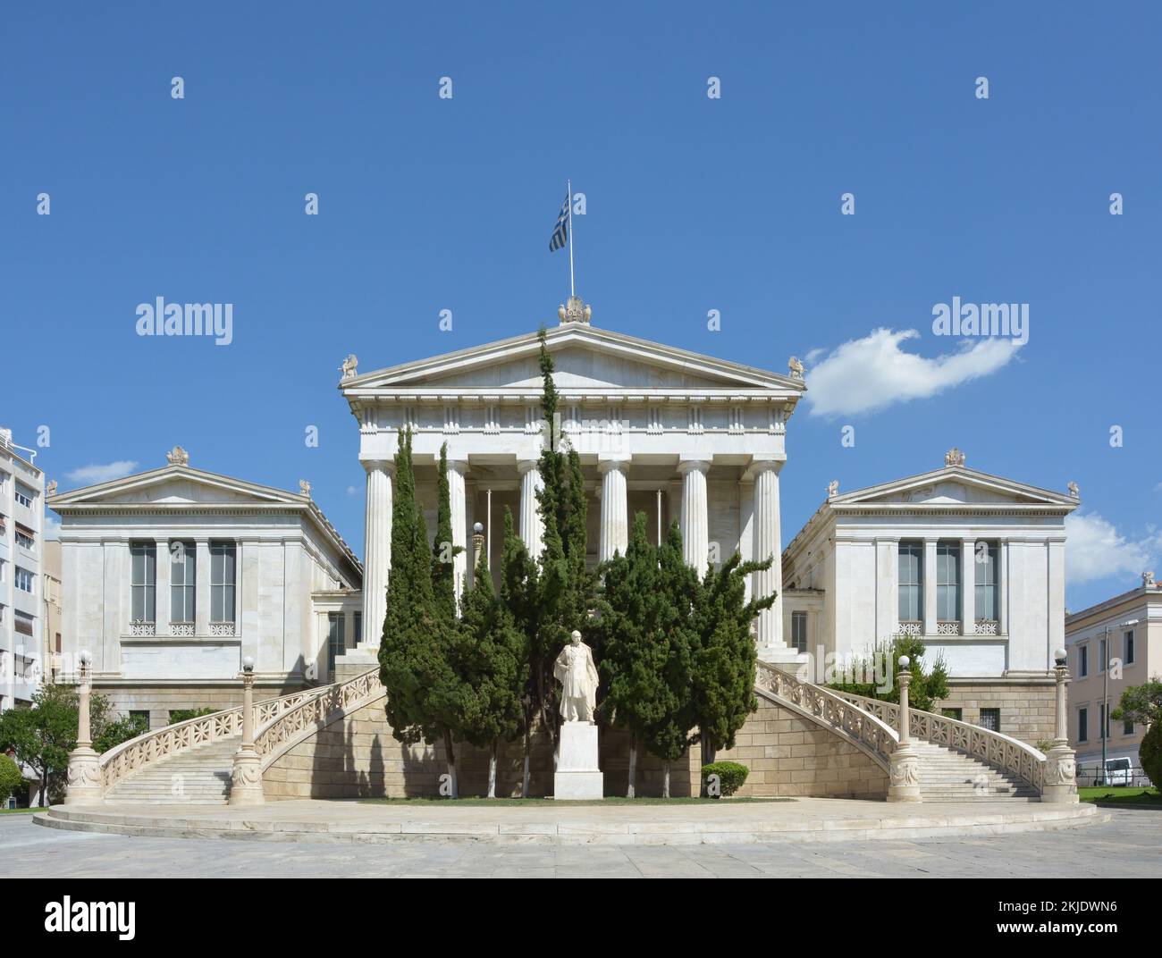The National Library in Athens, Greece Stock Photo - Alamy