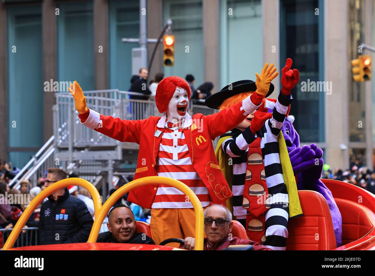 NEW YORK, NEW YORK - November 24, 2022: The McDonald's Big Red Shoe Car ...