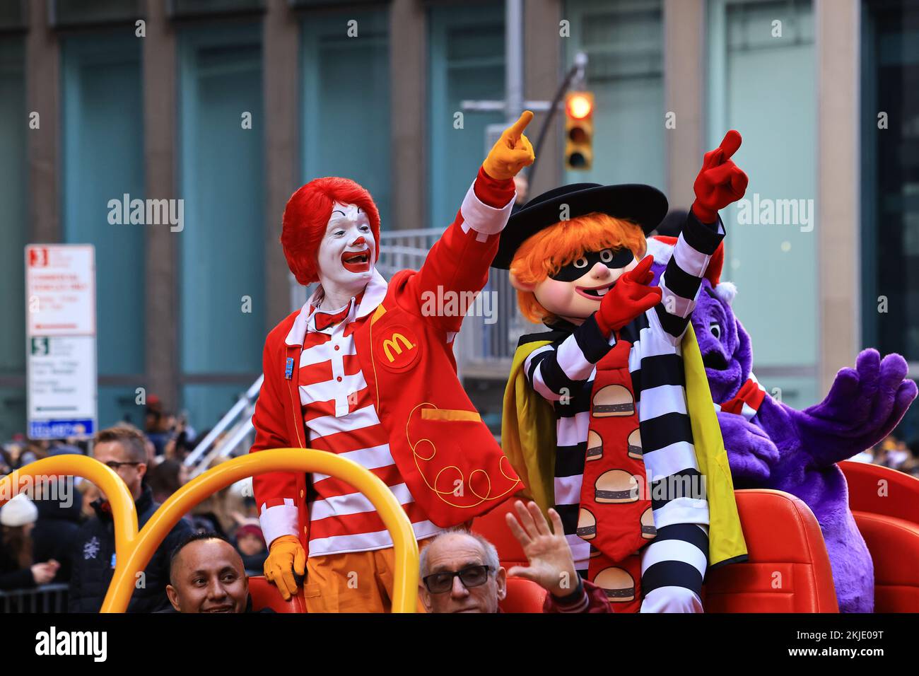 NEW YORK, NEW YORK - November 24, 2022: The McDonald's Big Red Shoe Car ...