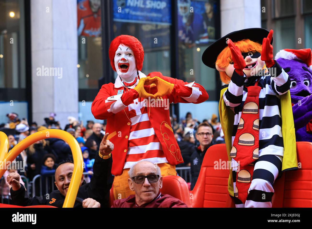 NEW YORK, NEW YORK - November 24, 2022: The McDonald's Big Red Shoe Car ...
