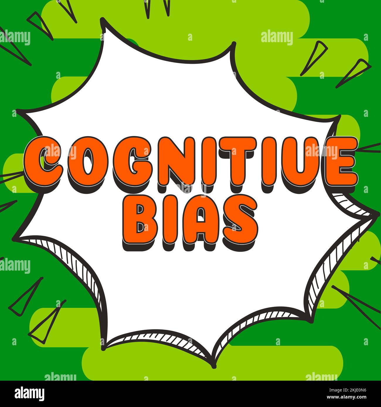 Text sign showing Cognitive Bias. Concept meaning Psychological ...