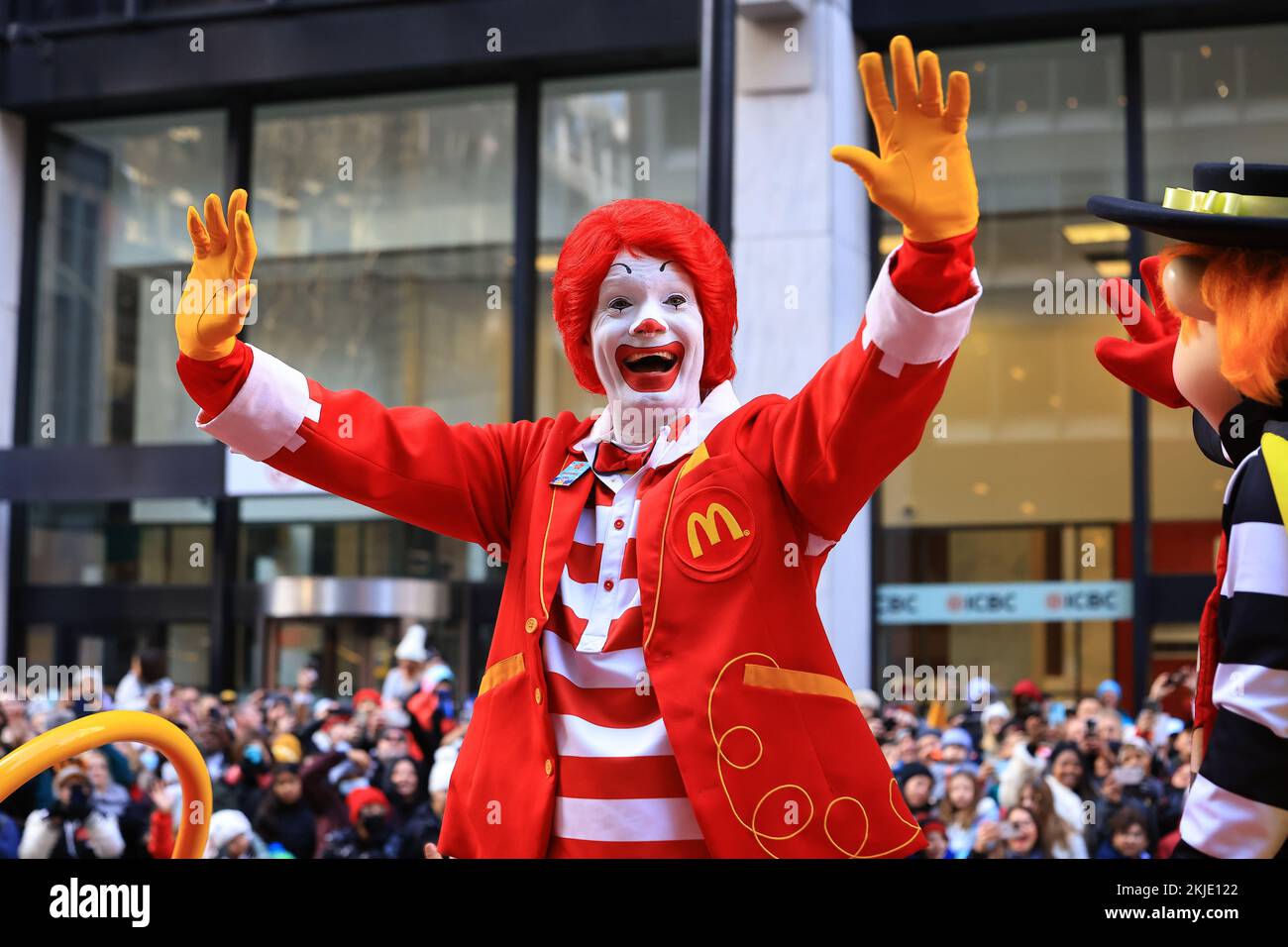 NEW YORK, NEW YORK - November 24, 2022: The McDonald's Big Red Shoe Car ...