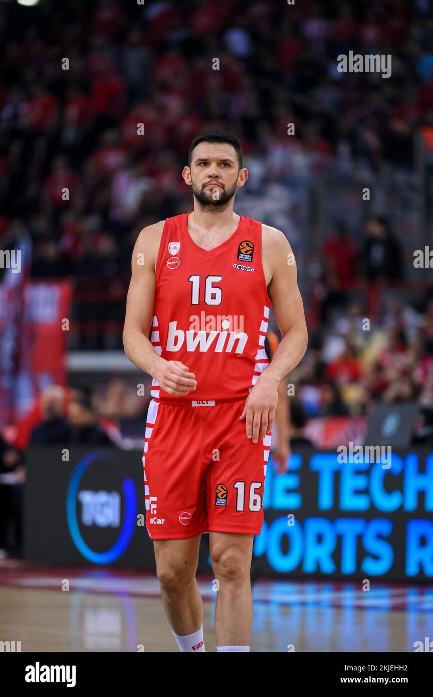 #16 KOSTAS PAPANIKOLAOU of Olympiacos Piraeus during the Euroleague ...
