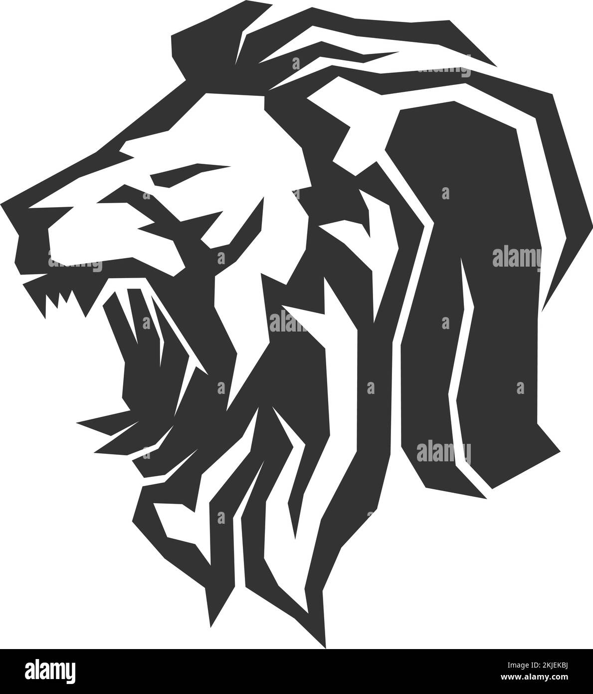 lion logo template Icon Illustration Brand Identity Stock Vector Image ...