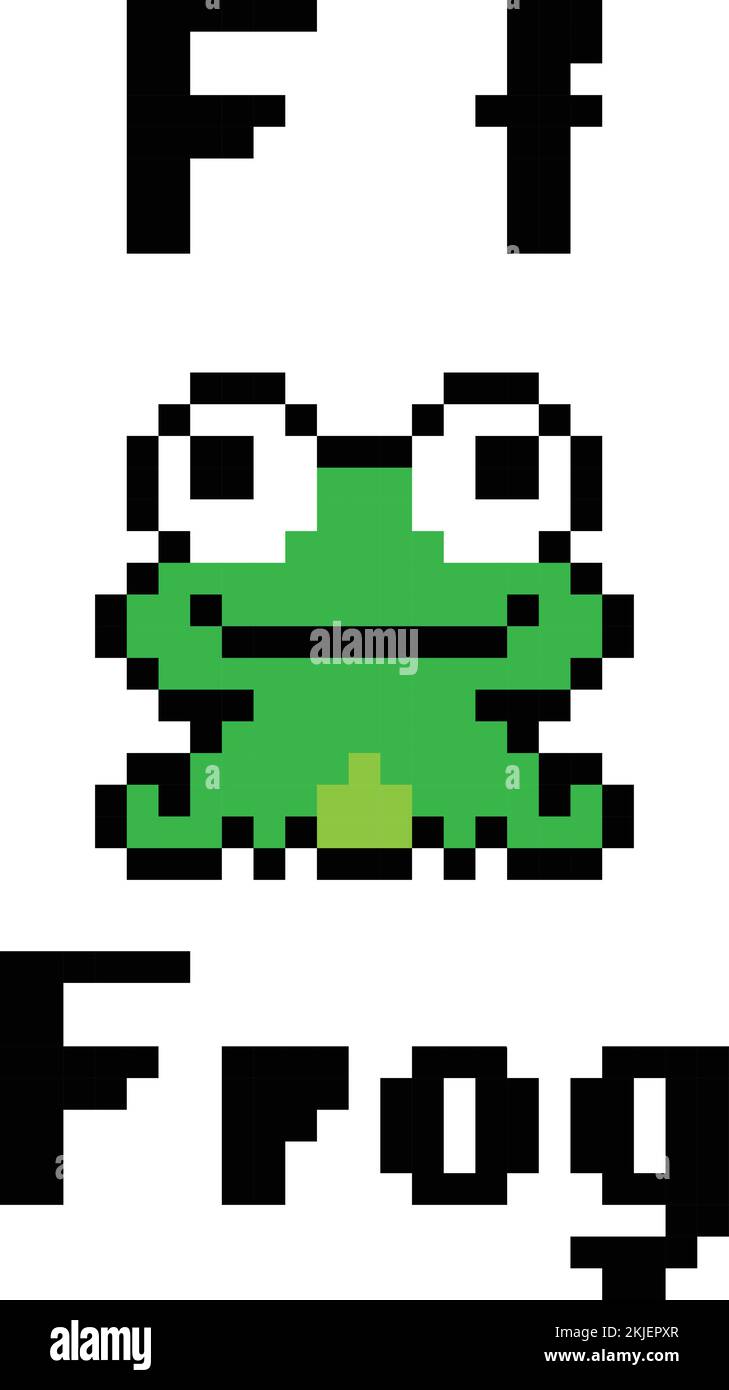 Pixel frog hi-res stock photography and images - Alamy
