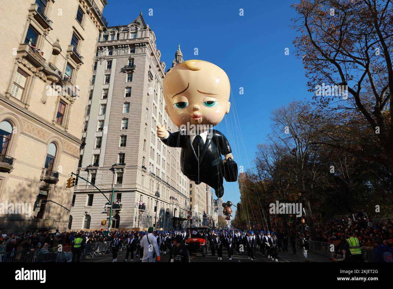 NEW YORK, NEW YORK - November 24, 2022: The adorable suit-wearing ...