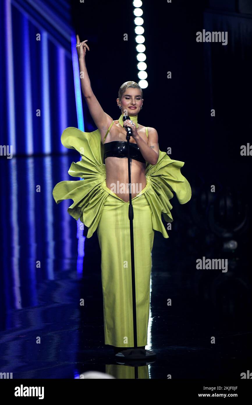 Milan, Italy. 25th Nov, 2022. Milan, X Factor Live 2022 TV broadcast ...