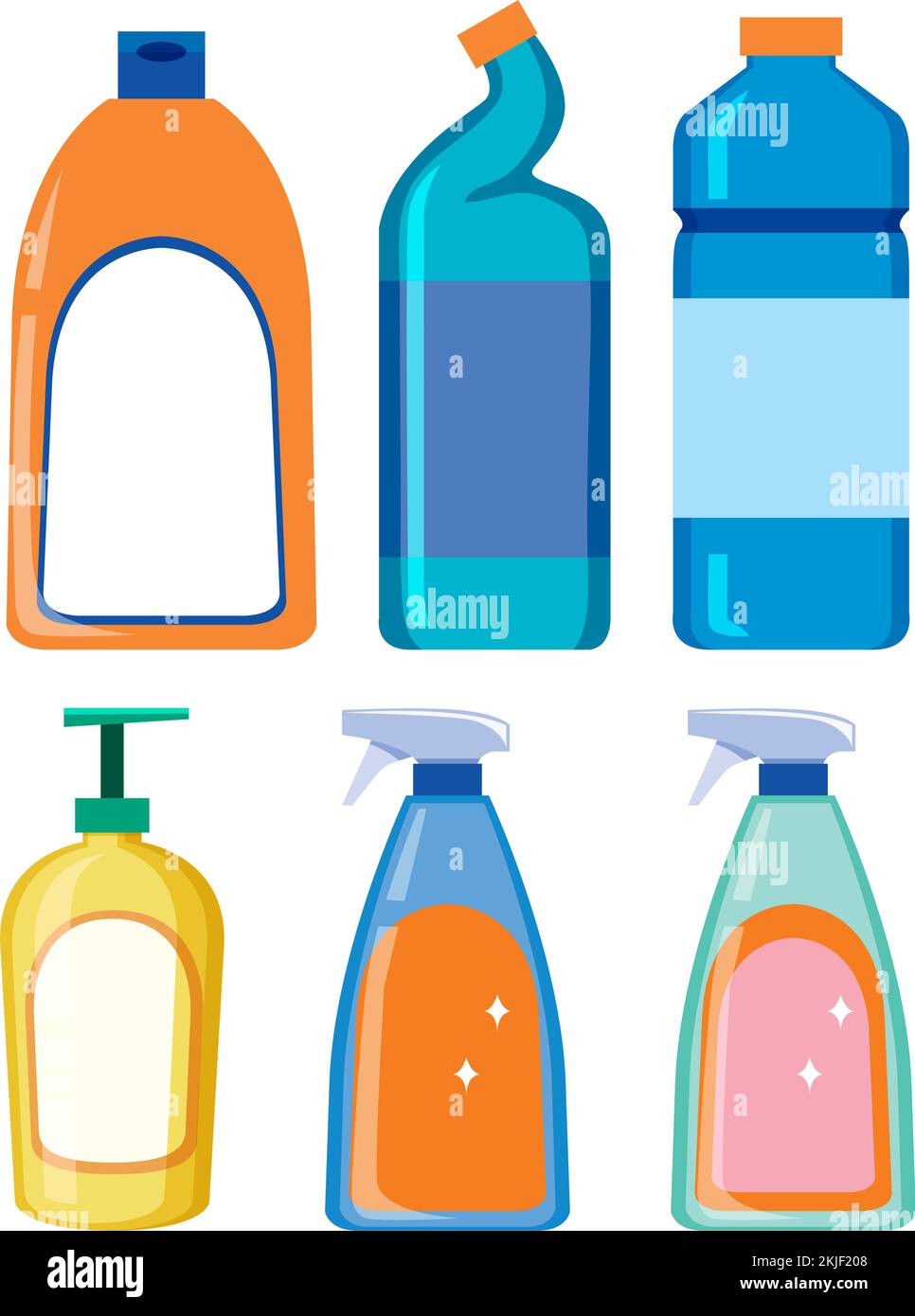 Cleaning supplies set isolated illustration Stock Vector Image & Art ...