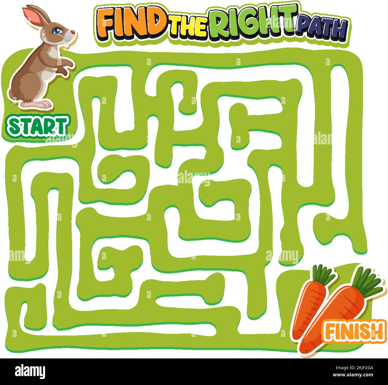 Maze game template for kids illustration Stock Vector Image & Art - Alamy