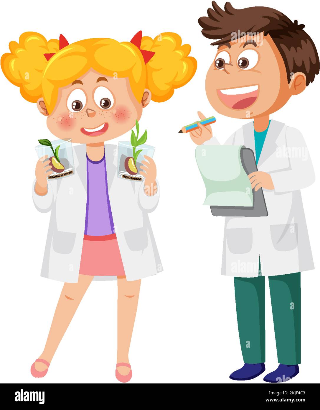 Kids Doing Science Clipart