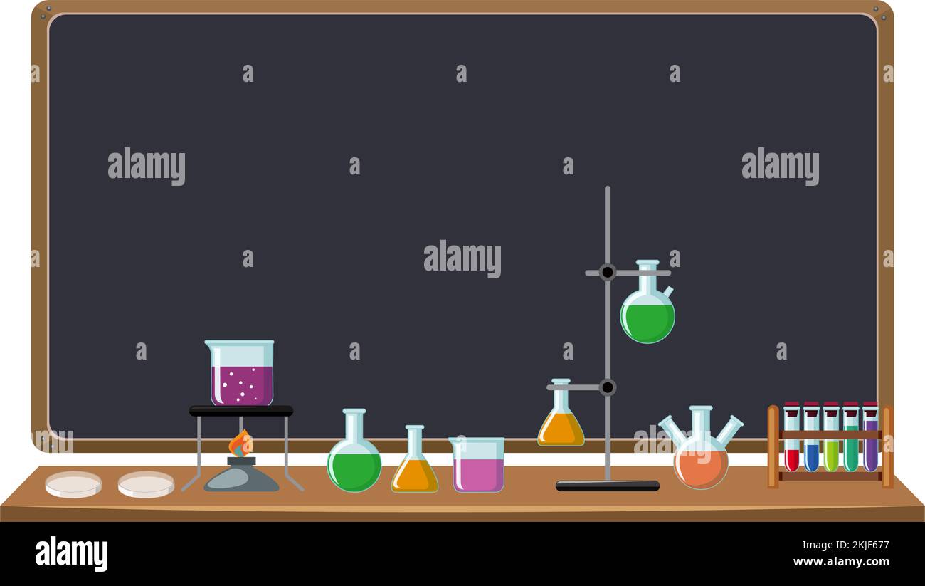 Blank blackboard science banner illustration Stock Vector Image & Art ...