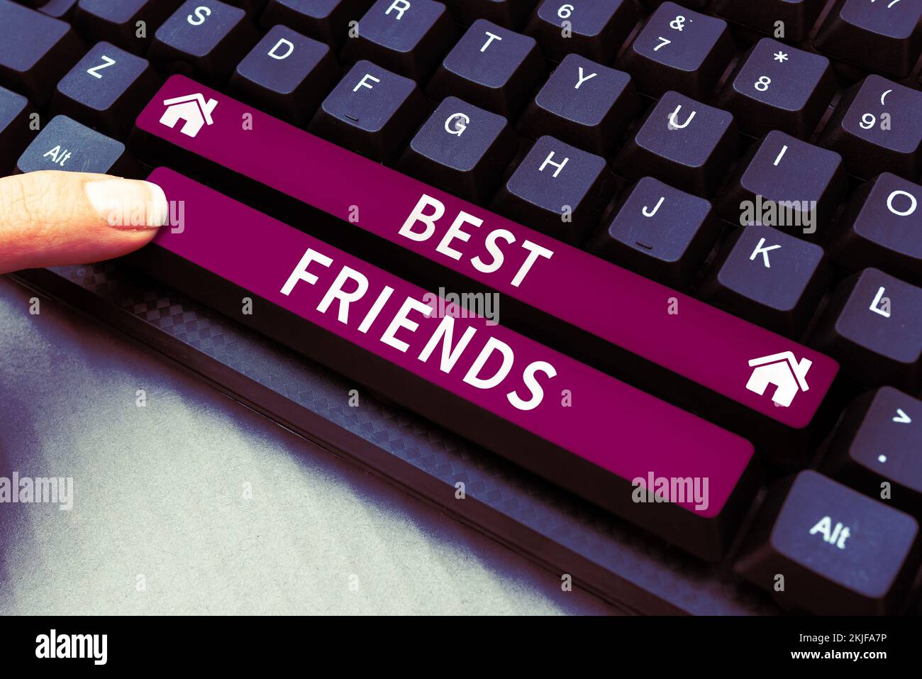 Conceptual display Best Friends, Business approach A person you value ...