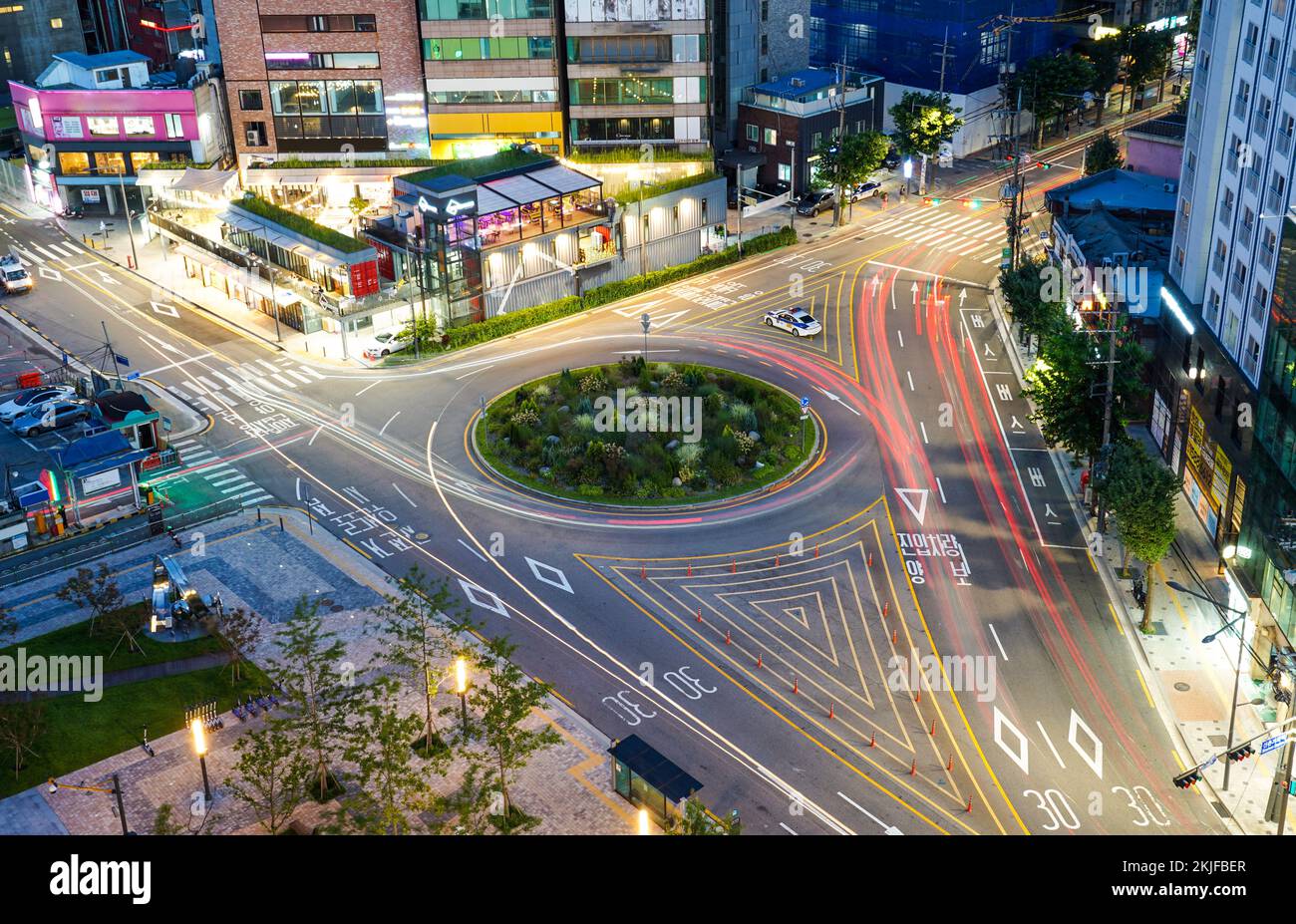 Night View of Sinchon, Seoul, Korea Stock Photo - Alamy