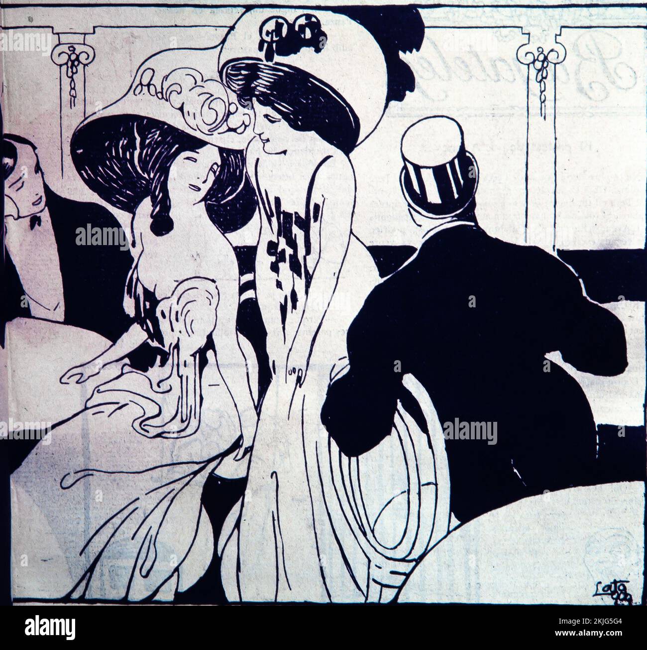 F..LABARTA/ DIBUJO DE -LATA- , 1908. COLECCIÓN PRIVADA Stock Photo - Alamy