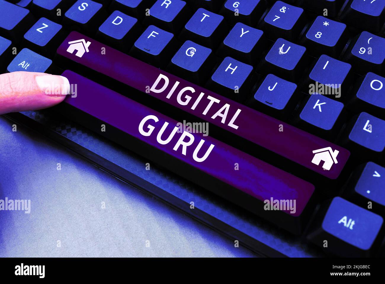 Text showing inspiration Digital Guru, Word Written on teacher and ...