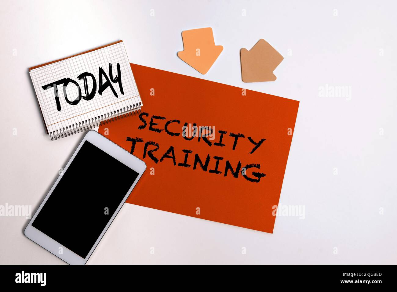 Handwriting text Security Training. Business overview providing ...
