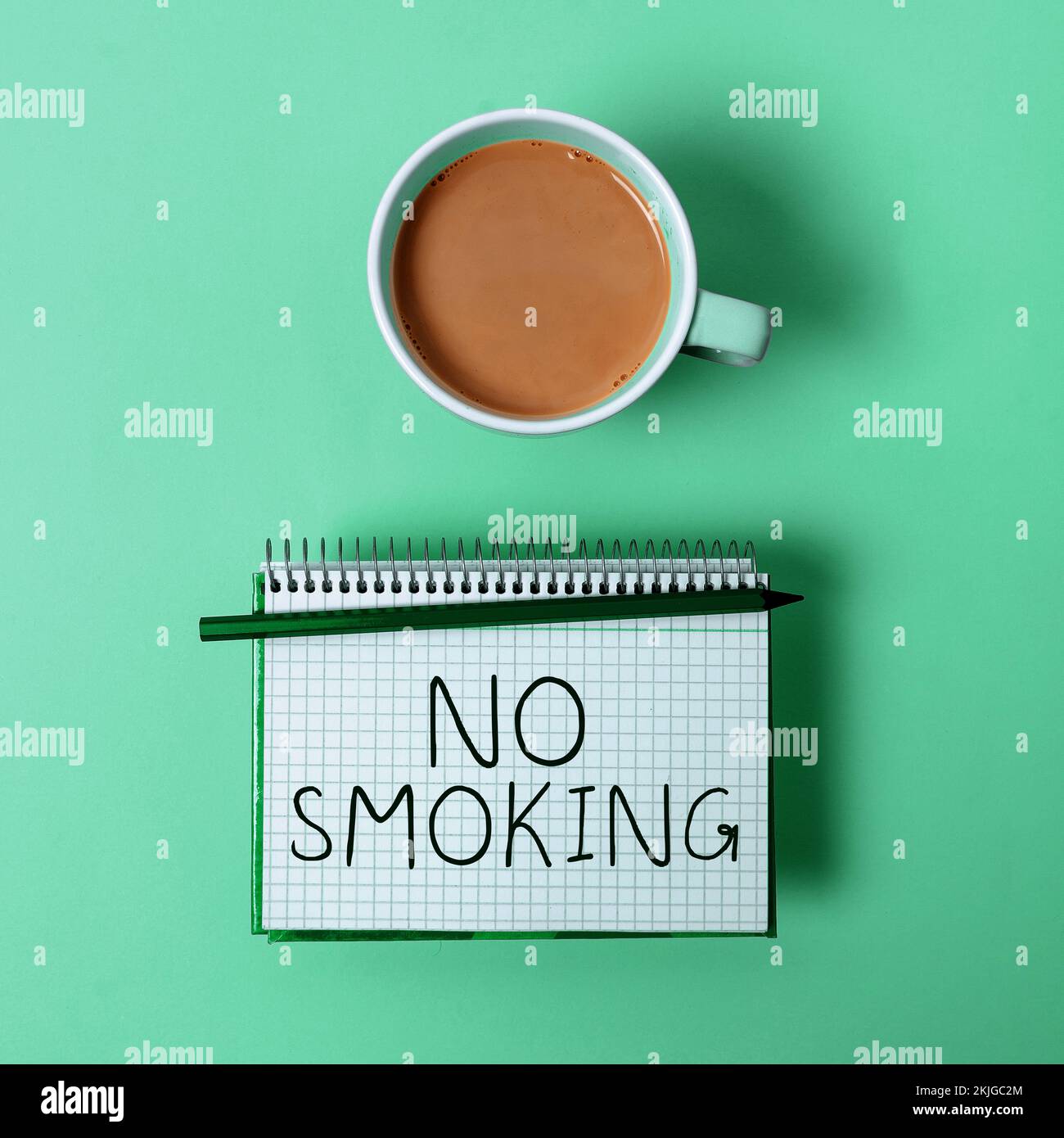 Hand writing sign No Smoking, Business approach using tobacco is ...