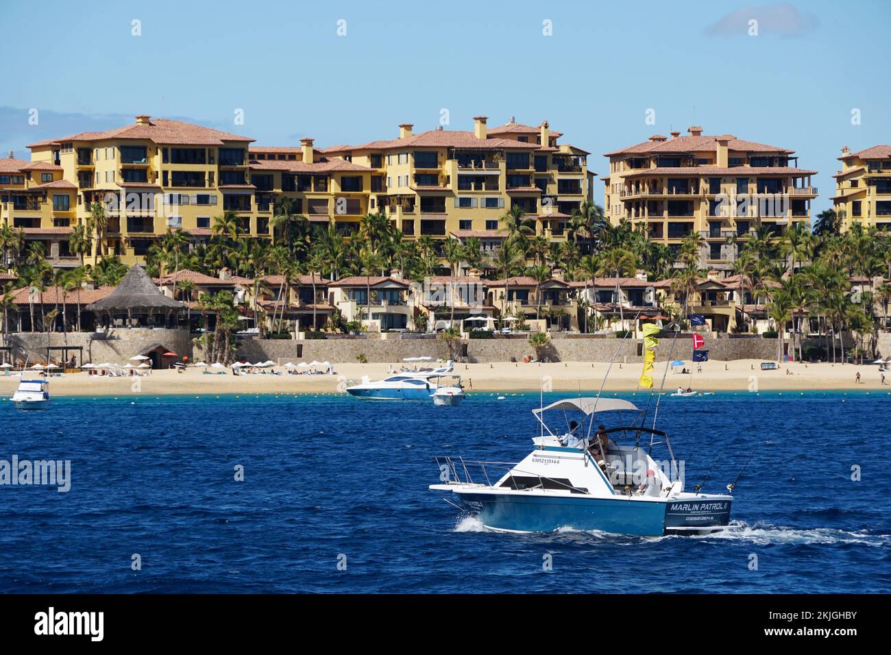Cabo San Lucas, Mexico - November 7, 2022 - The view of the luxury ...