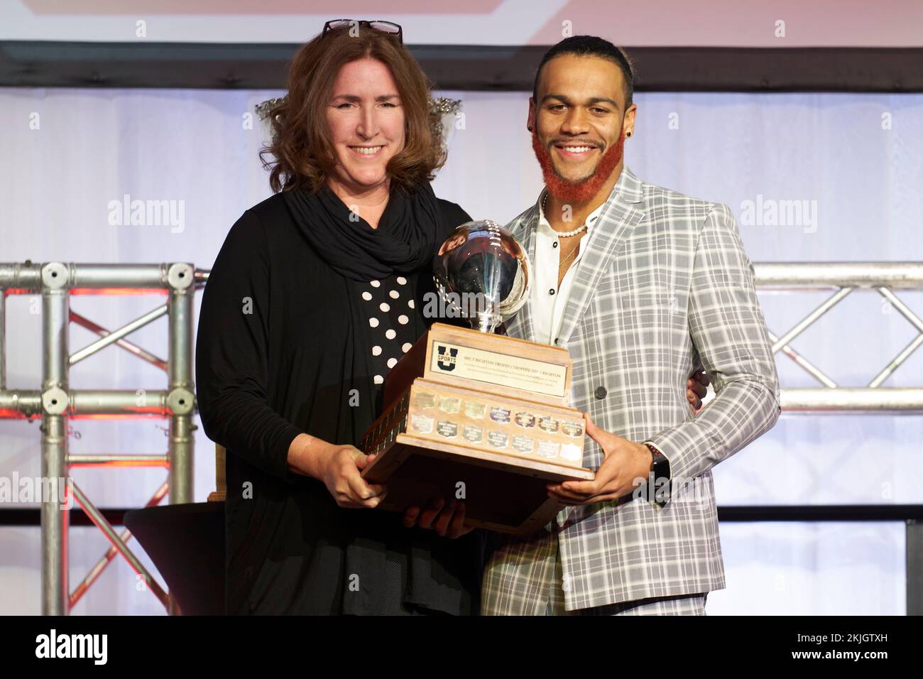 Ontario, Canada. 24th Nov, 2022. Laval University Rouge et Or's Kevin ...