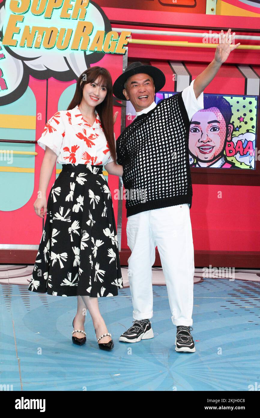 Taiwanese television show host, singer, and actor Jacky Wu and his ...