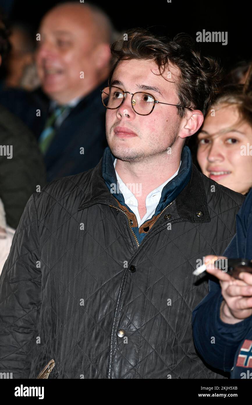 Paris, France. 24th Nov, 2022. Stanislas Rigault during a demonstration ...