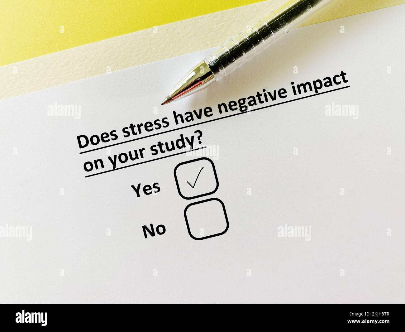 One person is answering question about academic performance. He ...