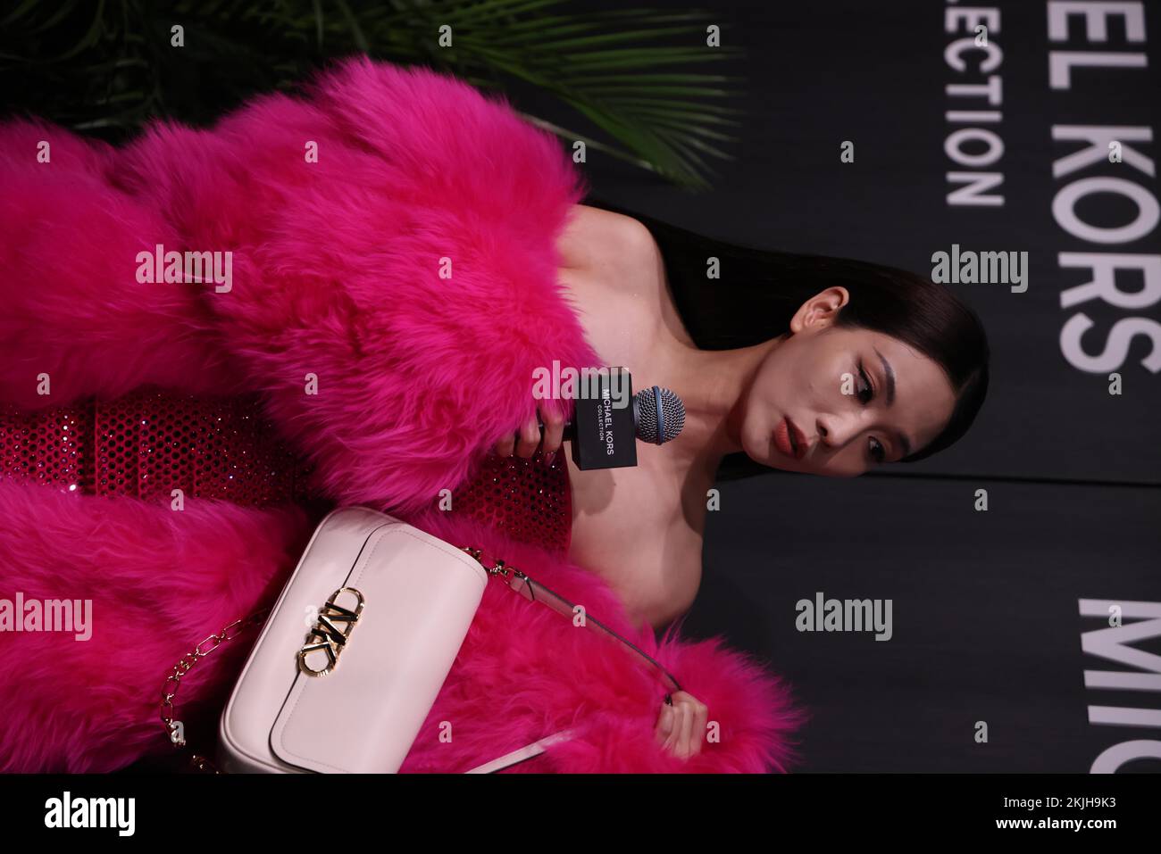 Chinese singer and actress Fei attended the red carpet of the Michael ...