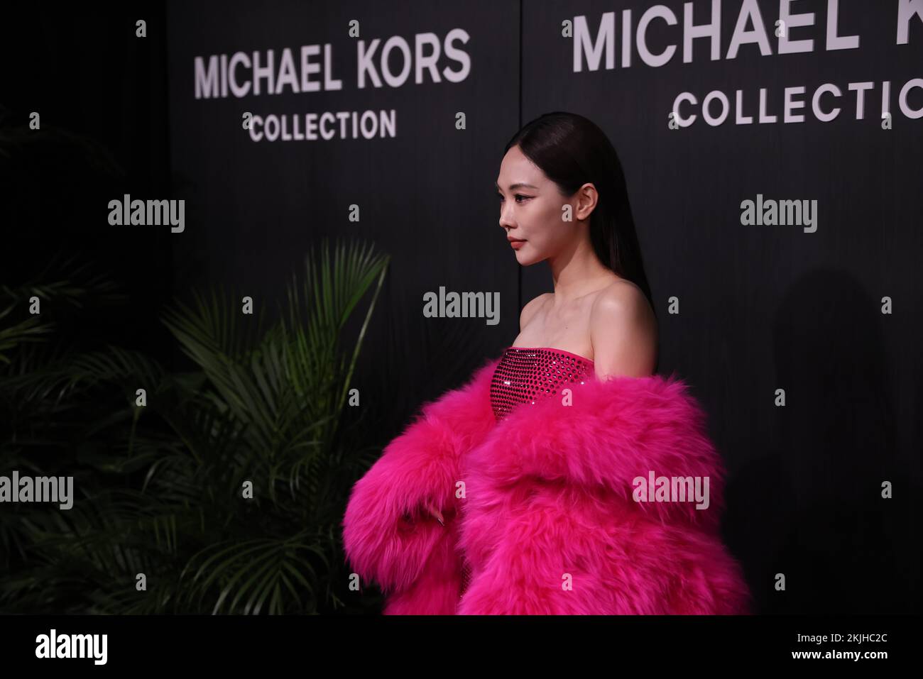 Chinese singer and actress Fei attended the red carpet of the Michael ...