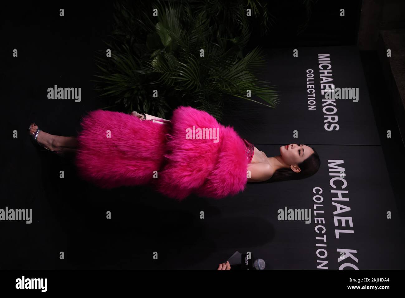 Chinese singer and actress Fei attended the red carpet of the Michael ...