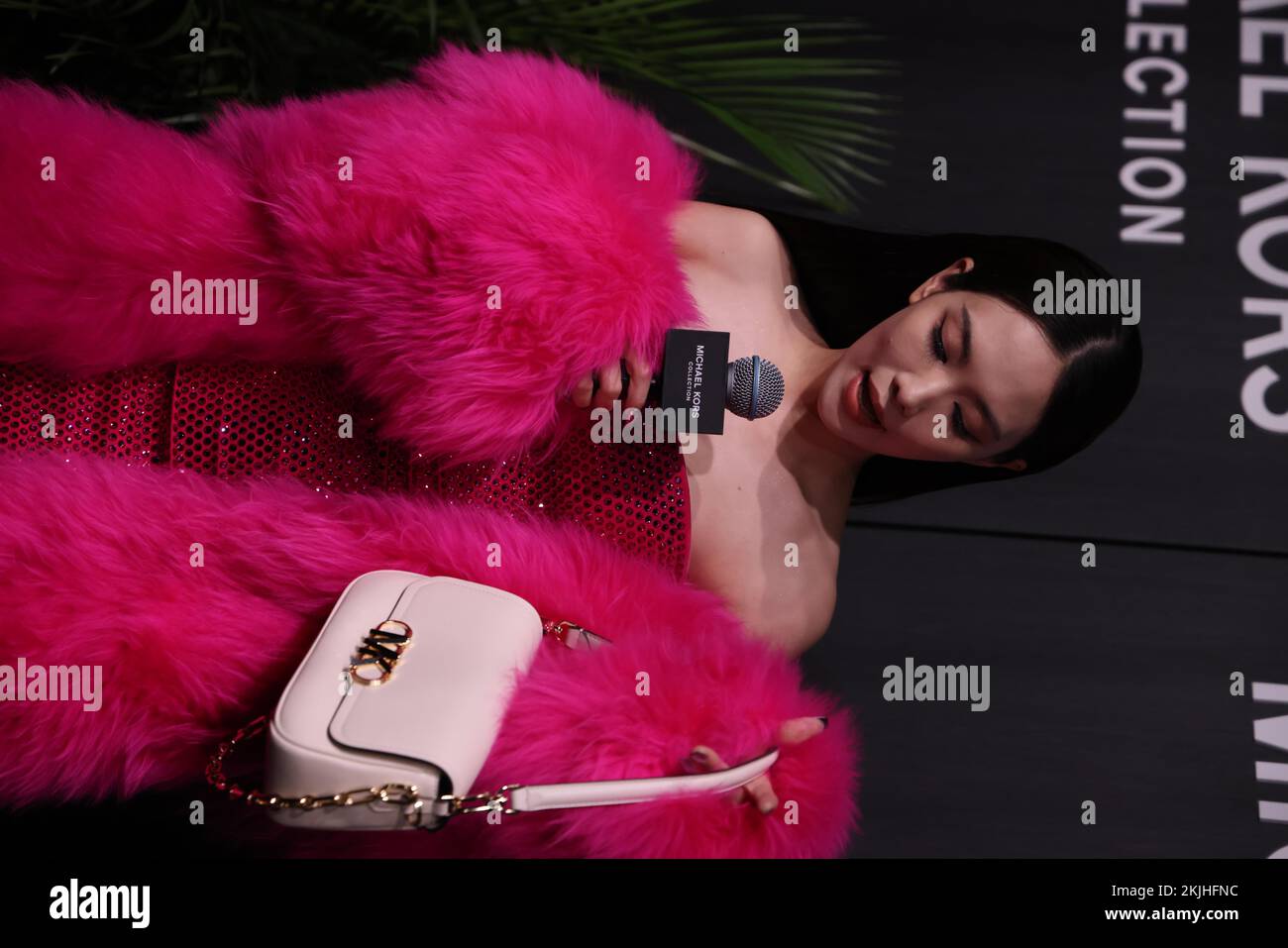 Chinese singer and actress Fei attended the red carpet of the Michael ...