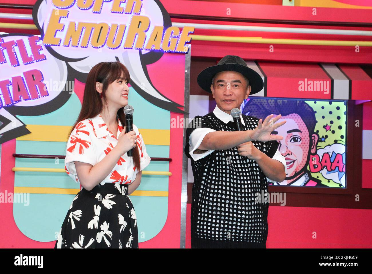Taiwanese television show host, singer, and actor Jacky Wu and his ...